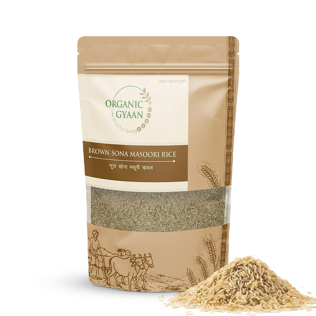 Buy Sonamasuri Brown Rice - Best Quality – Organic Gyaan