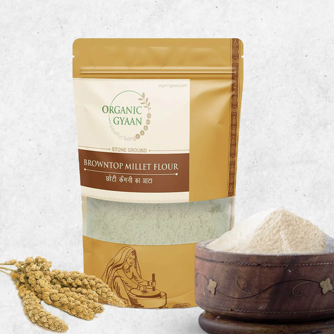 Shop Gluten-Free Browntop Millet Flour | Organic Gyaan