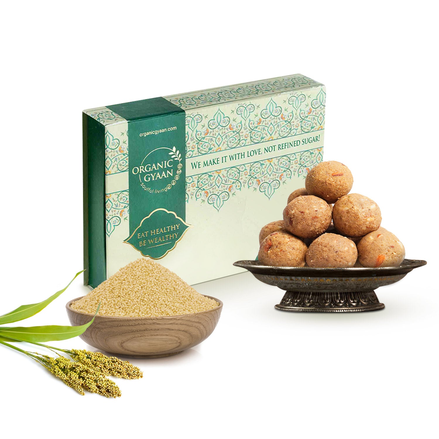 Buy Foxtail Millet Ladoo, Thinai Laddu Online | Organic Gyaan