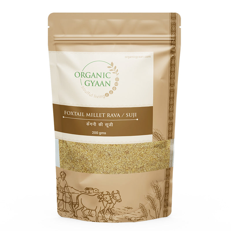 Buy Nutrient-Rich Foxtail Millet Rava Online – Organic Gyaan
