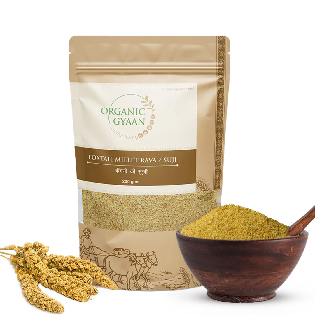 Buy Nutrient-Rich Foxtail Millet Rava Online – Organic Gyaan