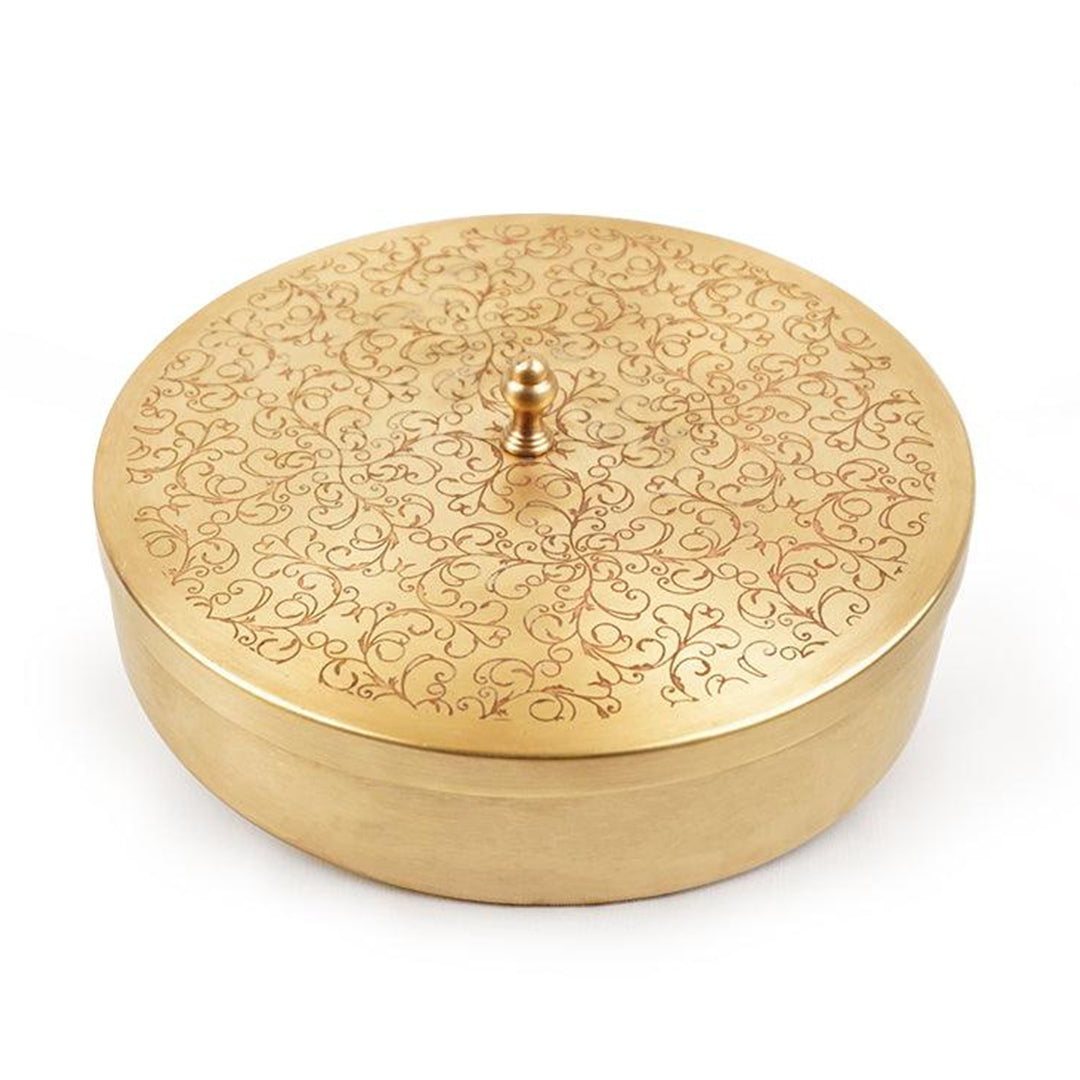Buy Bronze Masala Box: Authentic Spice Storage|Organic Gyaan