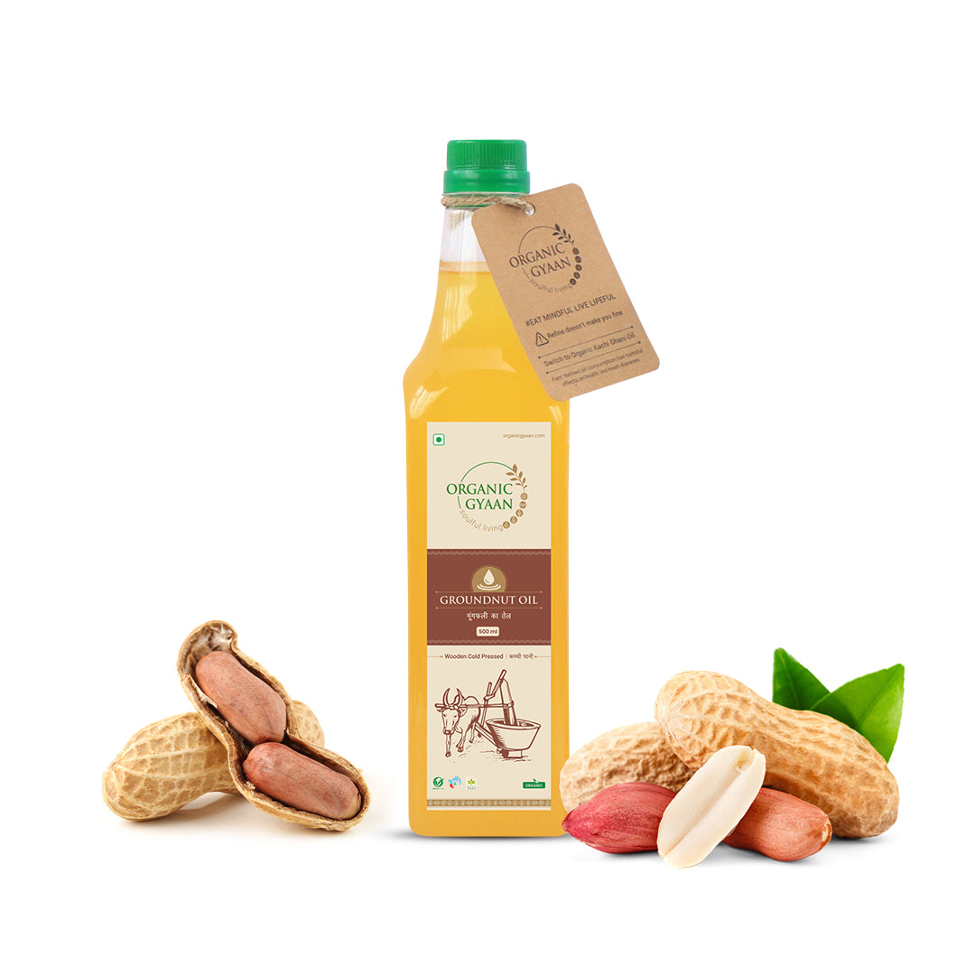 Buy Wooden Cold Pressed Groundnut Oil Online – Organic Gyaan