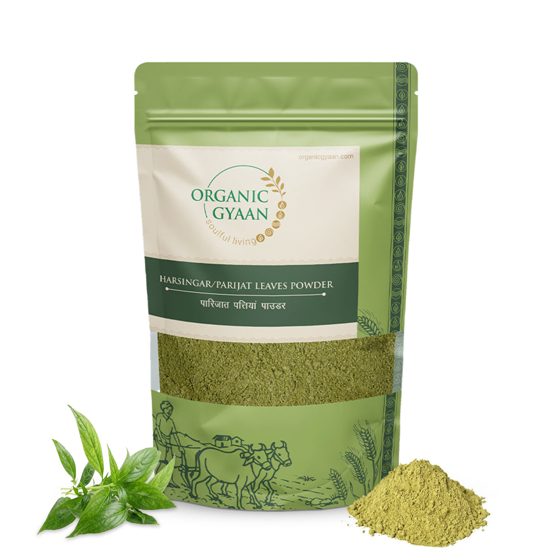 Buy Harsingar Parijat Leaf Powder Online – Organic Gyaan