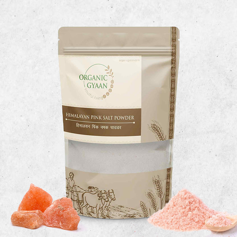 Buy Himalayan Pink Salt Powder - 100% Natural – Organic Gyaan