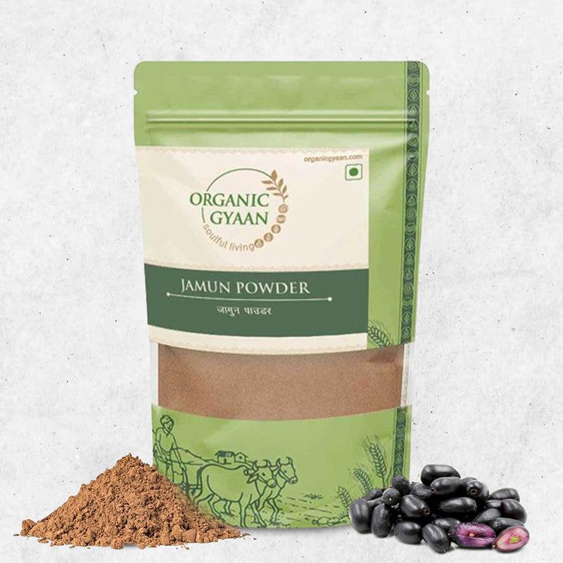 Buy Jamun Seed Powder : Natural Wellness Boost – Organic Gyaan