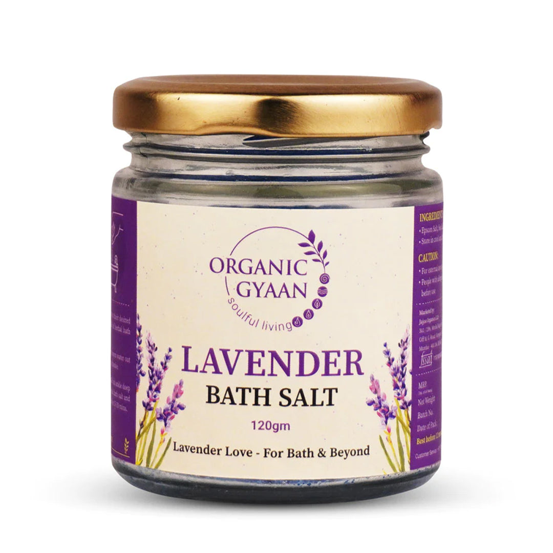 Lavender Bathing Salt – Relaxing Aromatherapy – Organic Gyaan