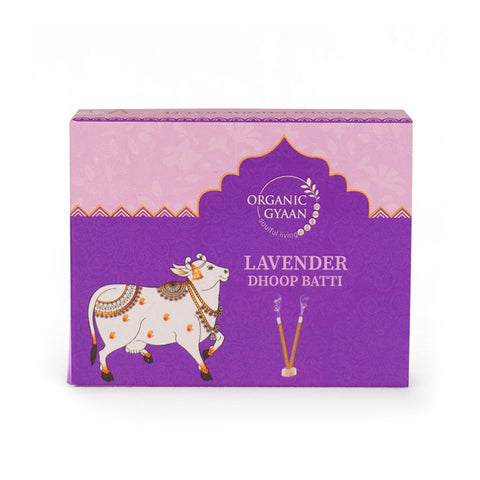 Buy Lavender Dhoop Batti - Relaxation Incense – Organic Gyaan