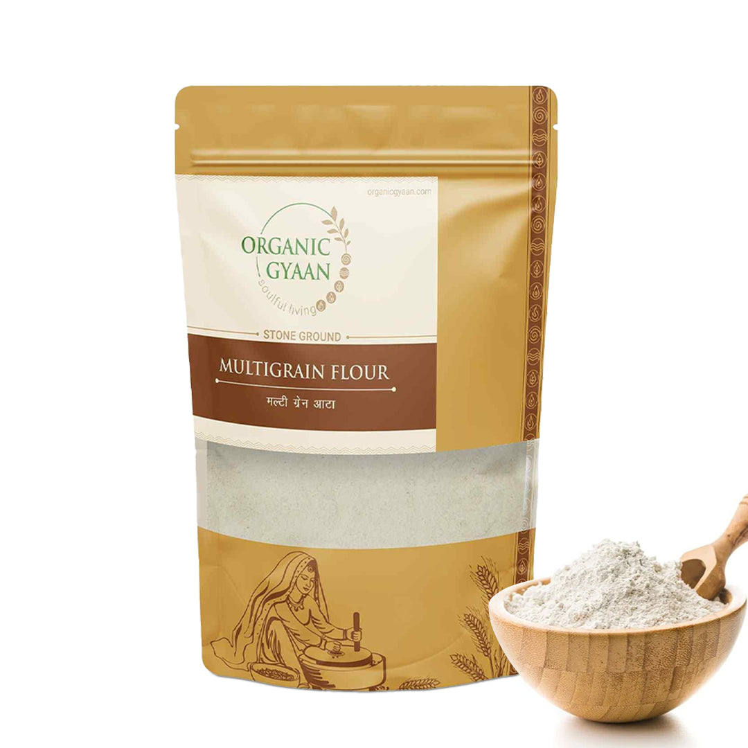 Buy Multigrain Flour | Healthy Multi Grain Atta Online – Organic Gyaan