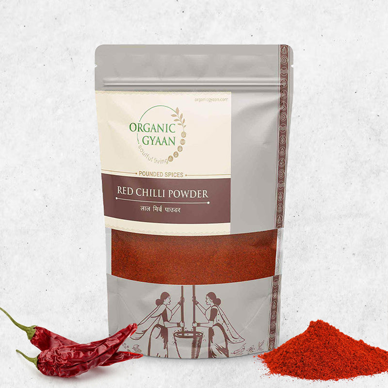 Buy Original Red Chilli (Lal Mirch) Powder Online – Organic Gyaan