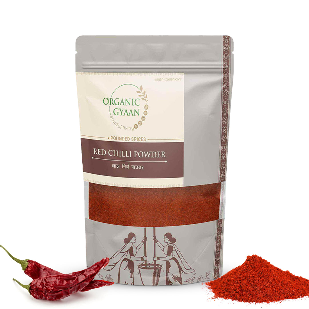 Buy Original Red Chilli (Lal Mirch) Powder Online – Organic Gyaan