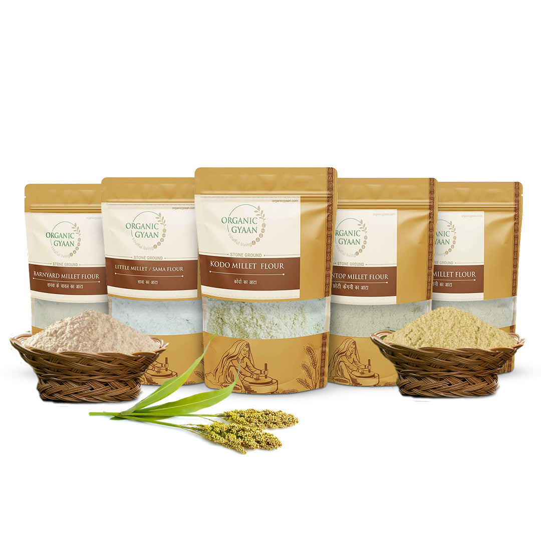 Buy Siridhanya Flour Combo | Healthy Millets – Organic Gyaan