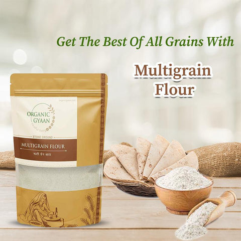 Buy Multigrain Flour | Healthy Multi Grain Atta Online – Organic Gyaan